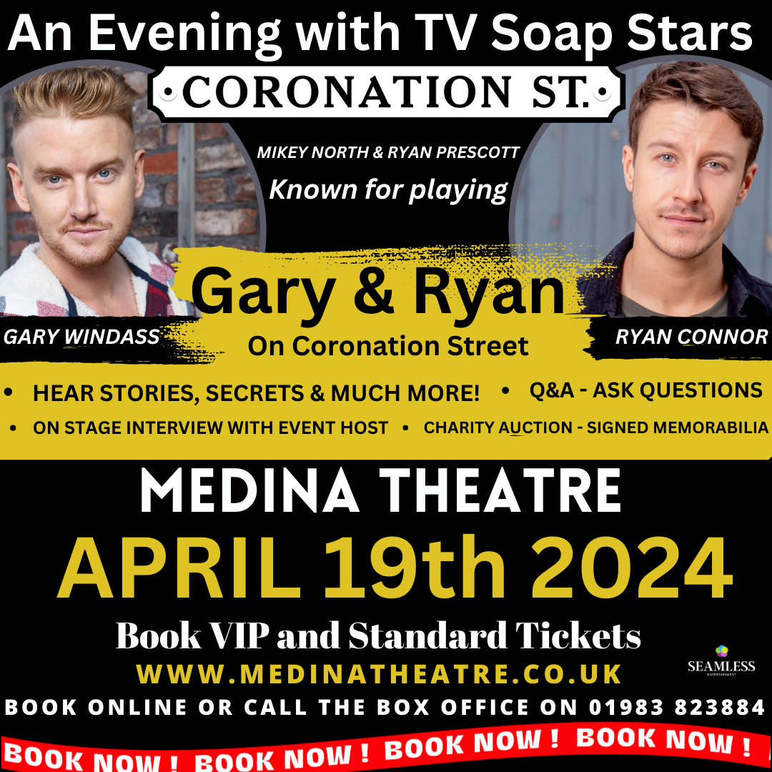 An Evening with Coronation Street Stars Mikey North (Gary Windass ...
