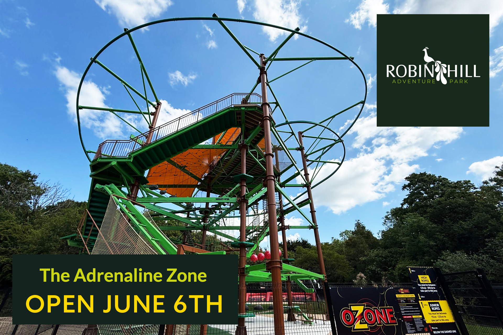 DARE TO FLY: Robin Hill Launches The Thrilling New Adrenaline Zone On ...